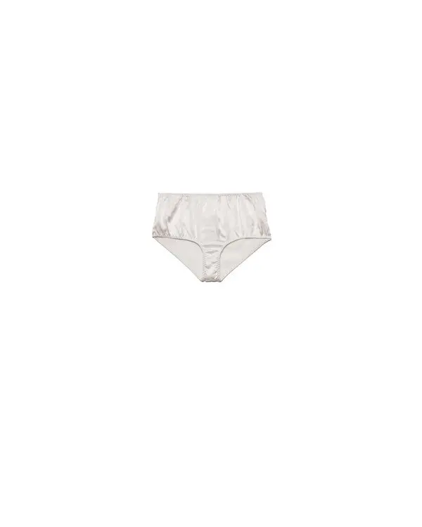 Prada Vintage-look Satin Briefs - Neutral