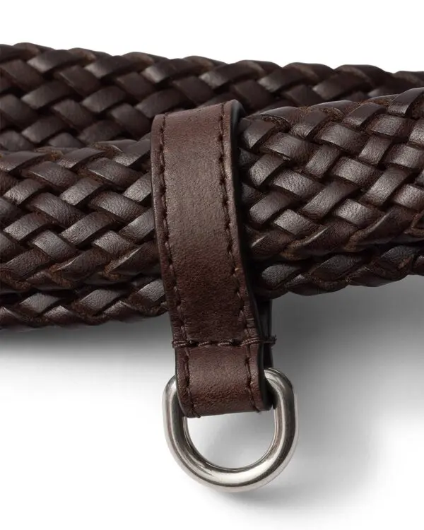 Prada Narrow Leather Belt