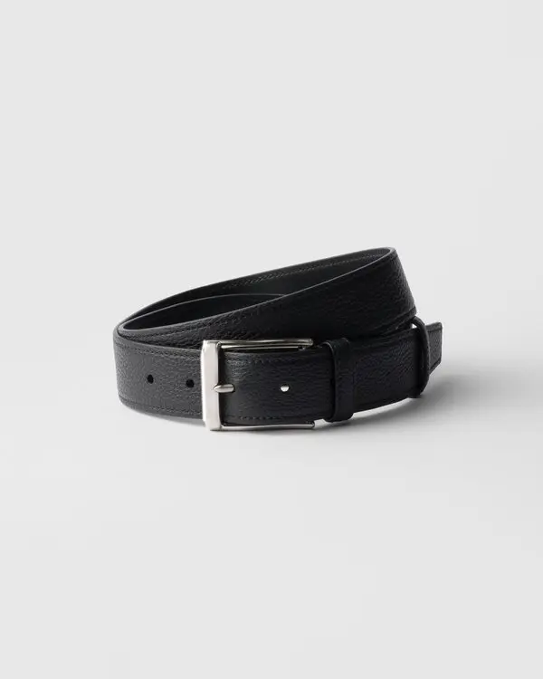 Prada Leather Belt - Black