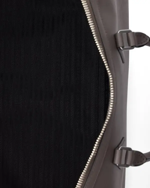 Prada Saffiano Leather Travel Bag - Grey