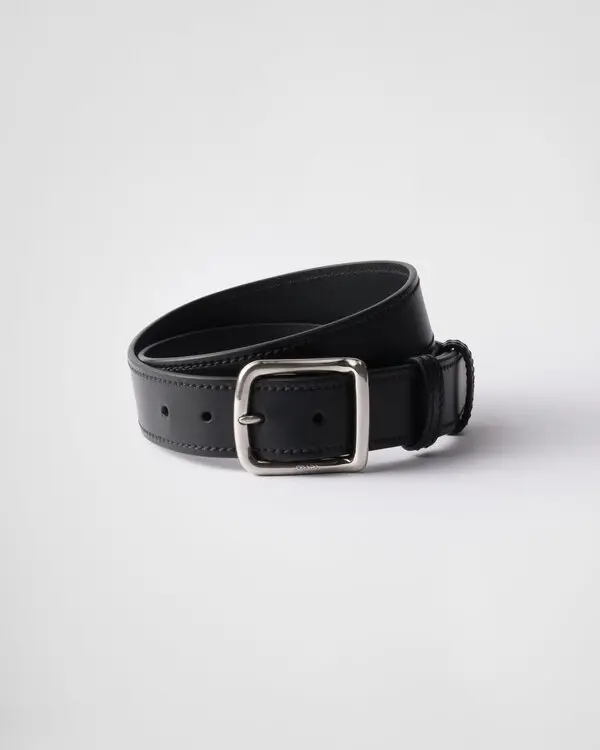 Prada Leather Belt - Black