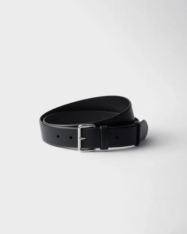 Prada Leather Belt - Black