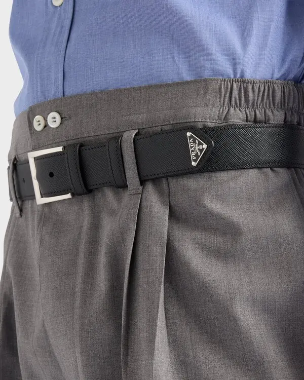 Prada Saffiano Leather Belt