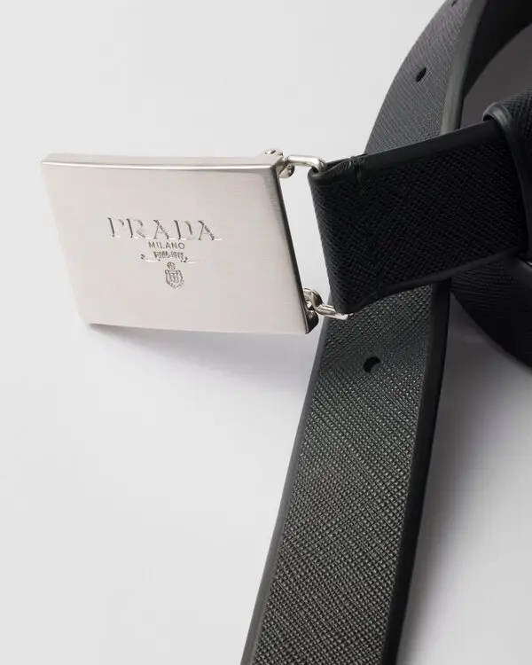Prada Saffiano Leather Belt