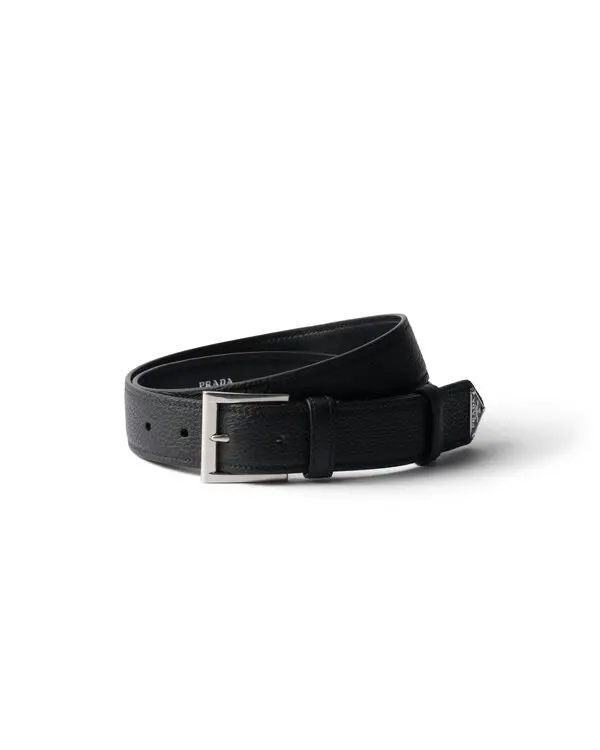 Prada Leather Belt - Black