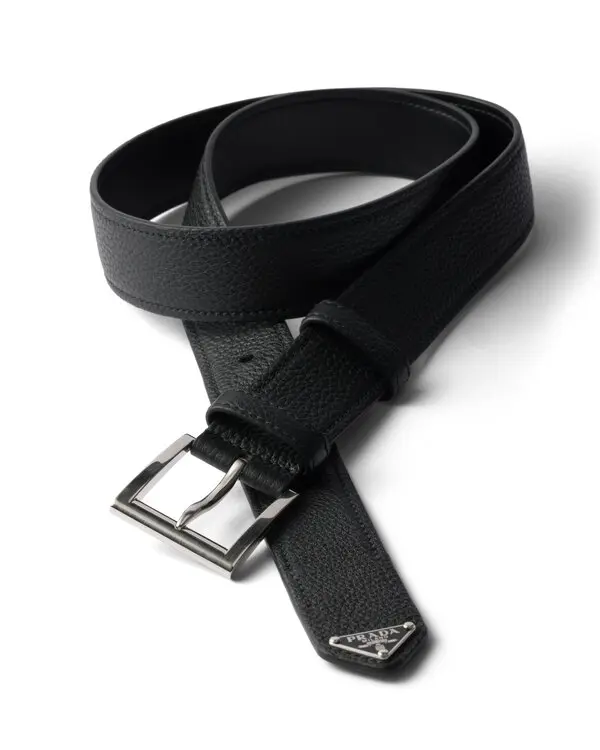 Prada Leather Belt - Black