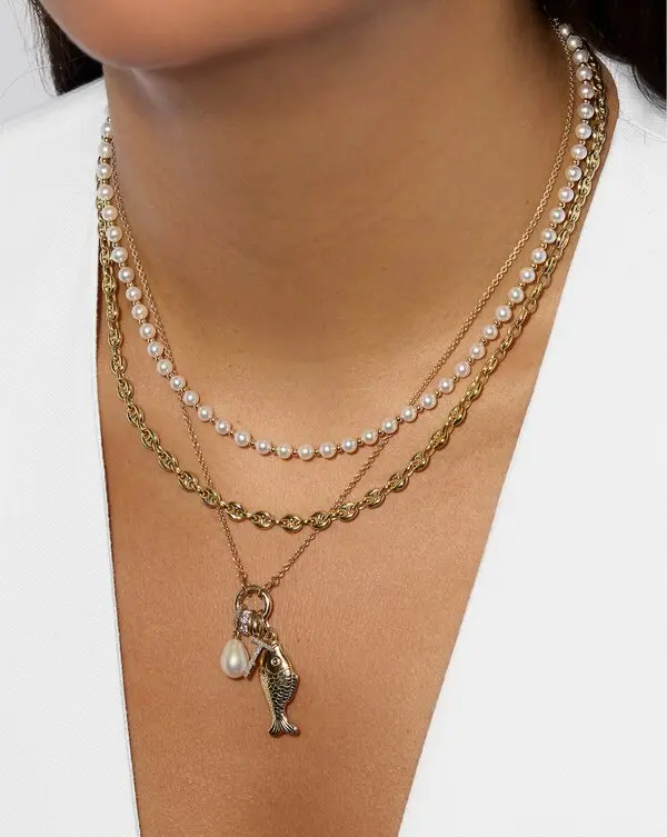 Ring Concierge Pearl Station Necklace