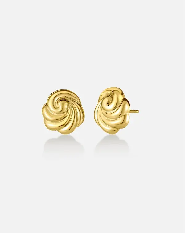Ring Concierge Swirling Stud Earrings - One-color