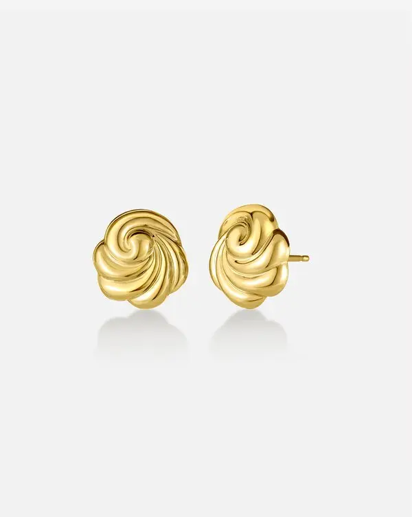Ring Concierge Swirling Stud Earrings - One-color