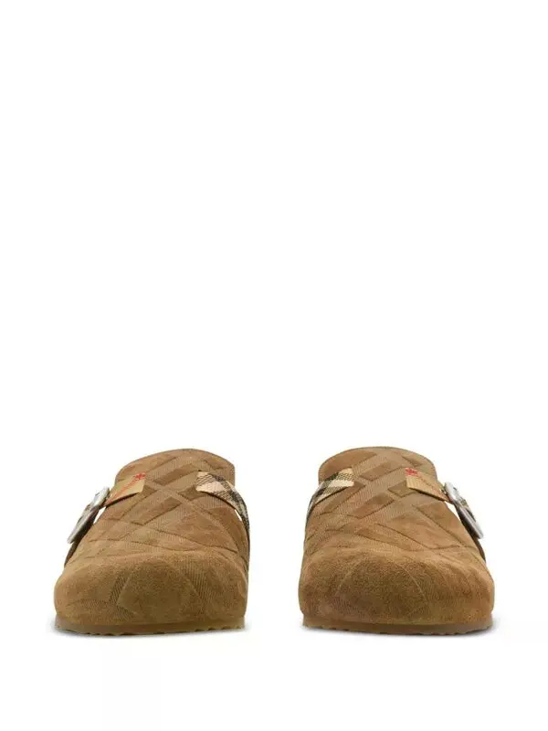 Burberry Urchin Slides - Brown