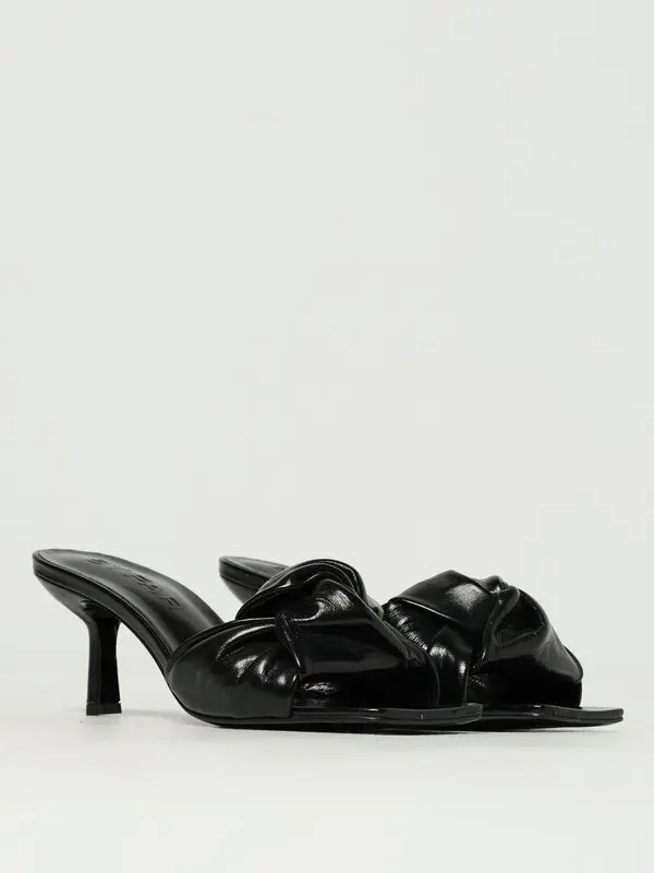 By Far Heeled Sandals - Black