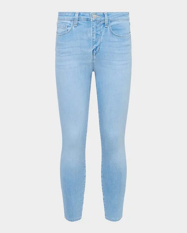 L'Agence Margot High-Rise Cropped Skinny Jeans In Cruz 30% Off