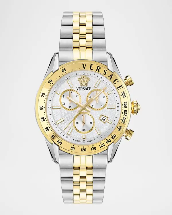 Versace Chrono Master 44mm Bracelet Watch - Two Tone