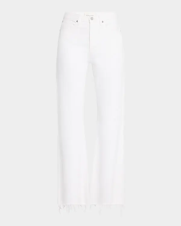 FRAME The Lax Jeans - White Raw Fray