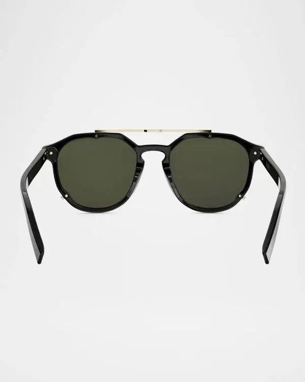 Dior Round Acetate Sunglasses - Sblkgrn