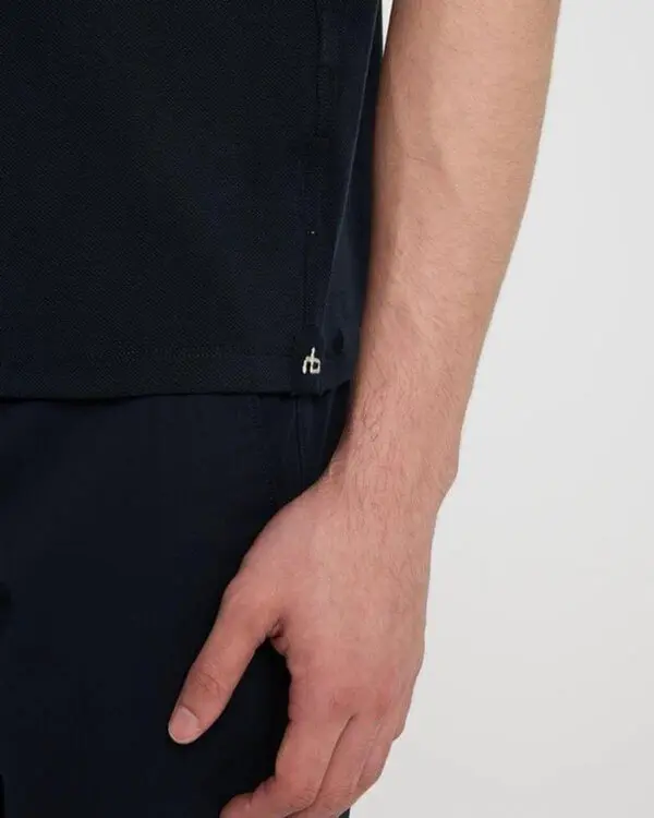 Rag & Bone Apos;s Tech Stretch Pique Polo Shirt - Blue