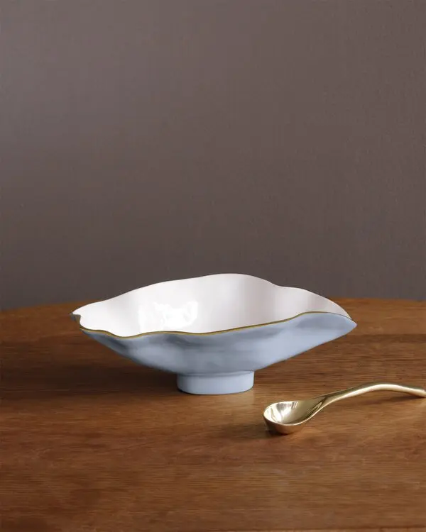 BEATRIZ BALL Encanto Claire Oval Bowl With Spoon - Periwinkle