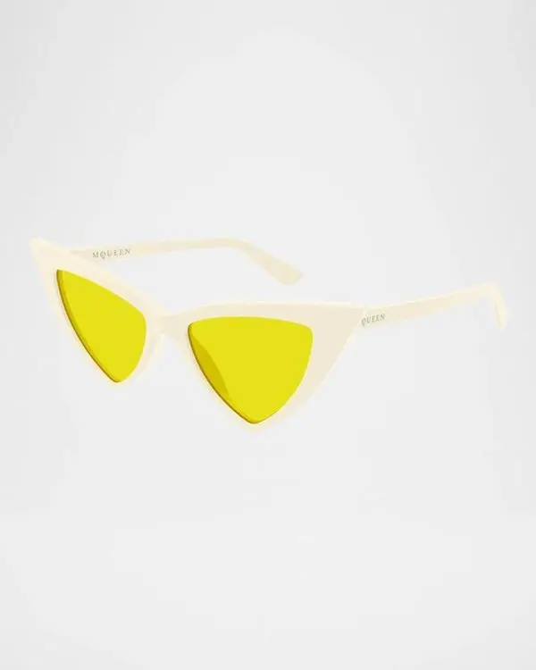 Alexander McQueen Am0518s Cat-eye Recycled Acetate Sunglasses