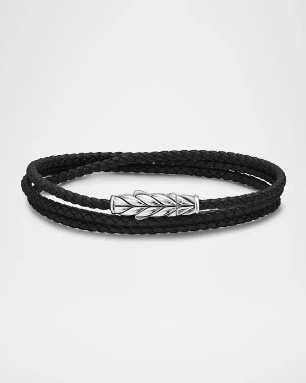 David Yurman Chevron Wrap Bracelet - Black
