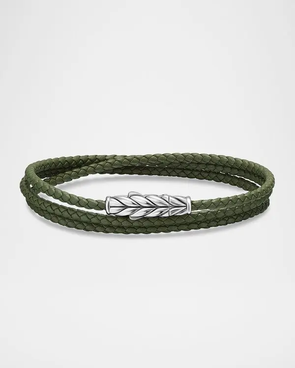 David Yurman Chevron Wrap Bracelet - Green