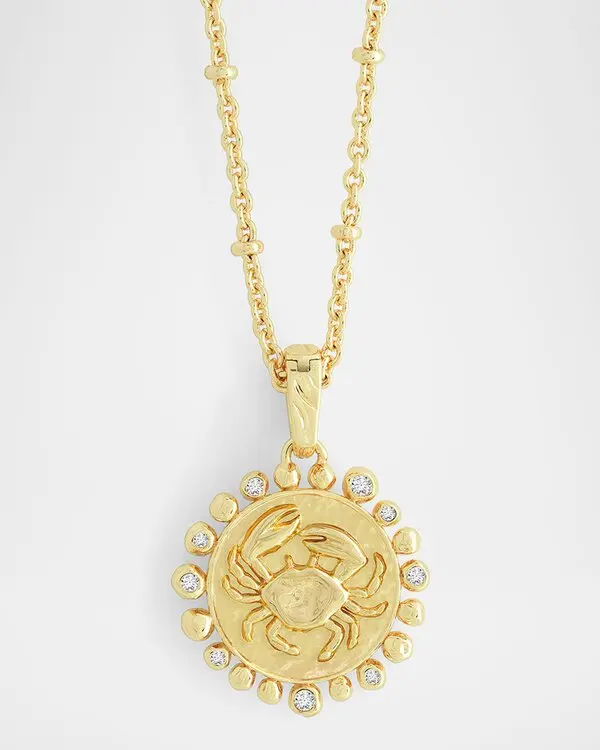 ANABEL ARAM JEWELRY Zodiac Pendant Necklace - Cancer