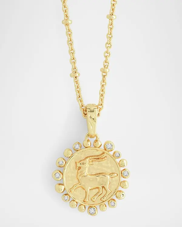 ANABEL ARAM JEWELRY Zodiac Pendant Necklace - Capricorn