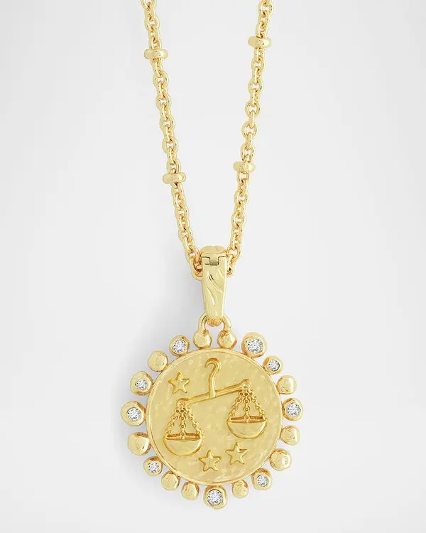 ANABEL ARAM JEWELRY Zodiac Pendant Necklace - Libra