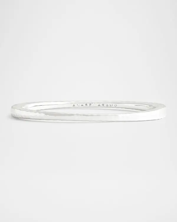 ANABEL ARAM JEWELRY Farrier Hinged Bangle Bracelet - Silver
