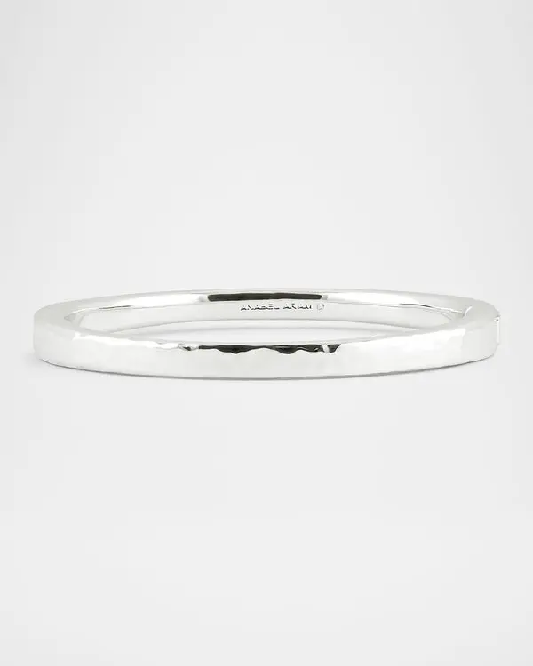 ANABEL ARAM JEWELRY Farrier Medium Hinged Bangle - Silver