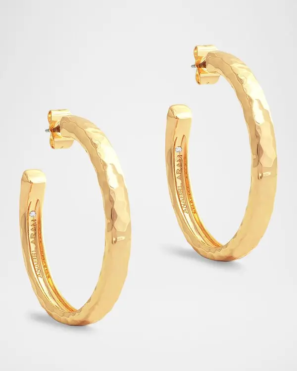 ANABEL ARAM JEWELRY Farrier Medium Hoop Earrings - Gold