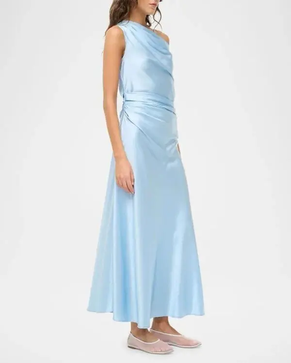 Staud Phare Silk Midi Dress
