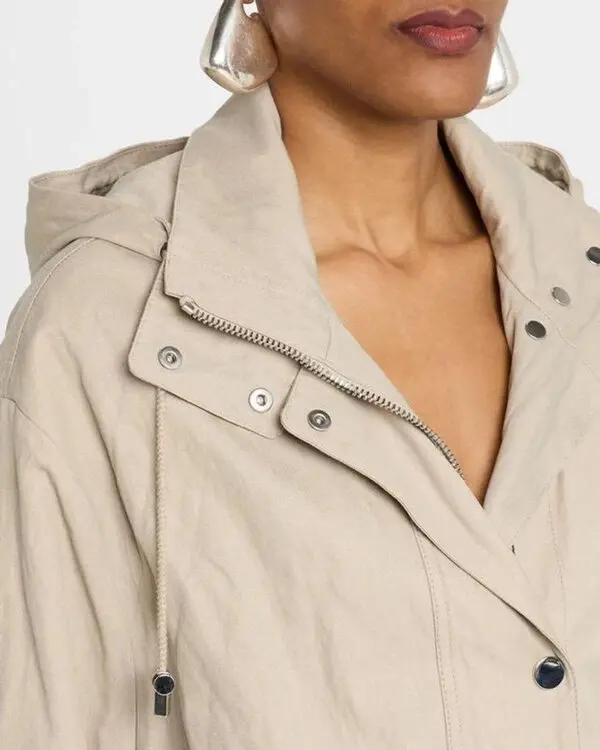 Michael Kors Hooded Anorak Jacket - Almond