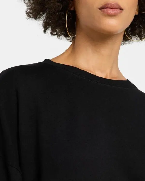Majestic Filatures French Terry Crewneck Pullover - Noir
