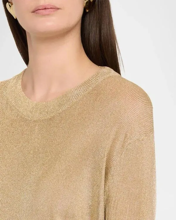 SEROYA Hana Metallic Knit Top