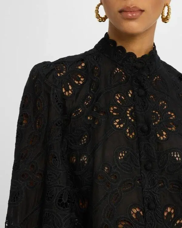 Zimmermann Rhiannon Embroidered Blouse