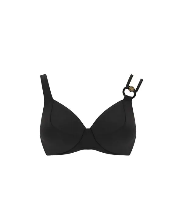 Max Mara Beachwear Adina C Cup Bikini Top - Black
