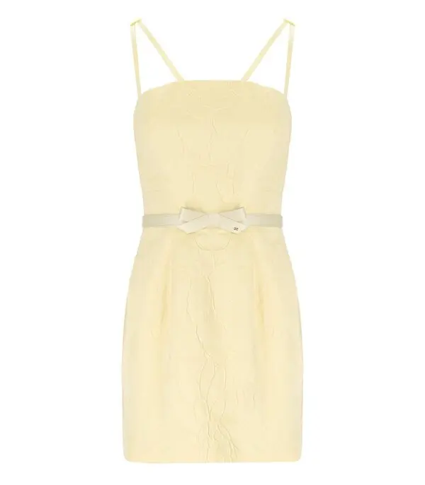 Elisabetta Franchi Jacquard Mini Dress With Belt