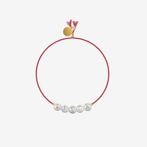 SORBET ISLAND Shell Bracelet With Glass Beads - Red