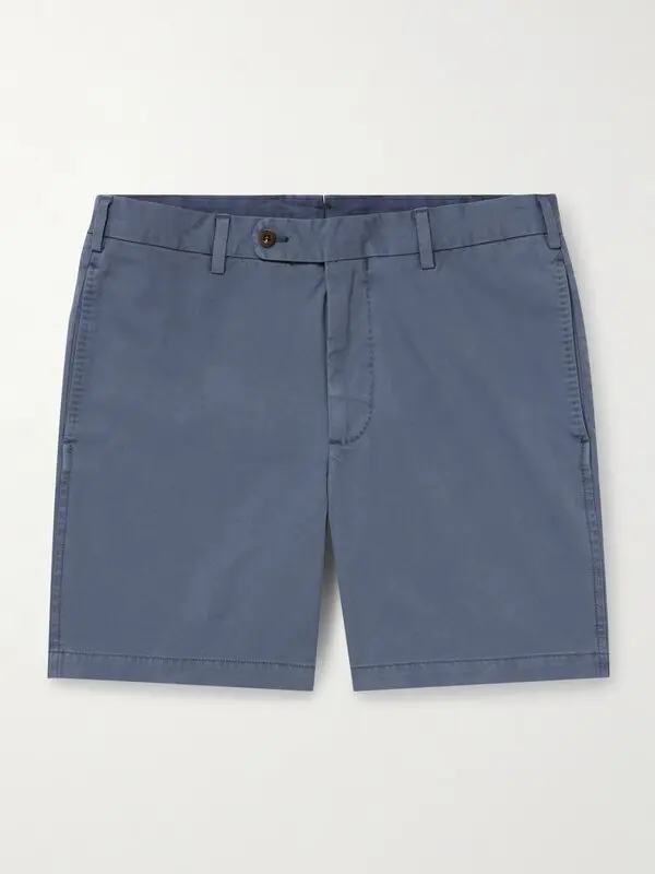 Sid Mashburn Straight-leg Cotton-twill Shorts