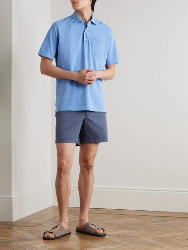 Sid Mashburn Straight-leg Cotton-twill Shorts