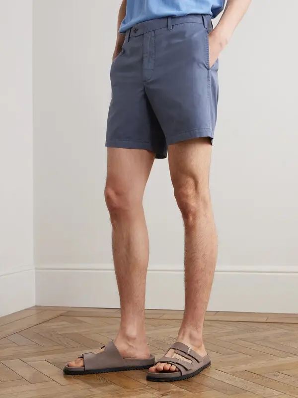 Sid Mashburn Straight-leg Cotton-twill Shorts