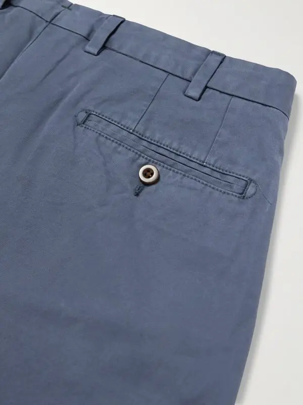 Sid Mashburn Straight-leg Cotton-twill Shorts