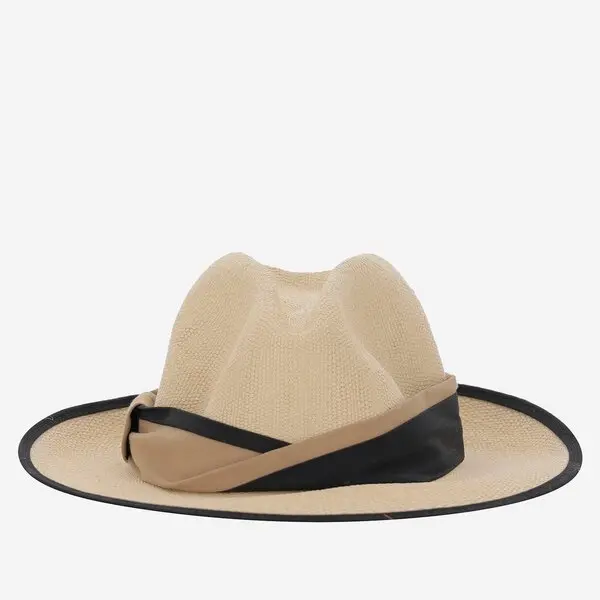 ALEXIA ALVAREZ DE TOLEDO Oval Straw Hat - Red