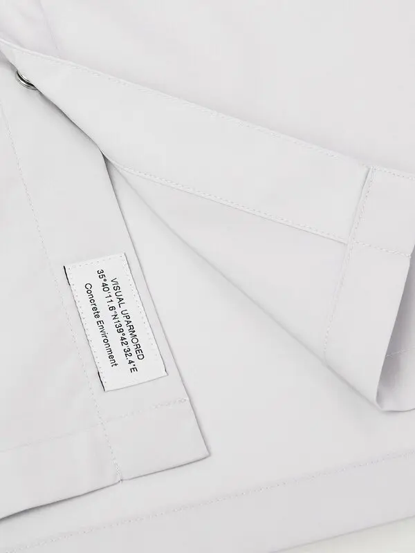 WTAPS Repo Logo-appliquéd Cotton-blend Broadcloth Shirt