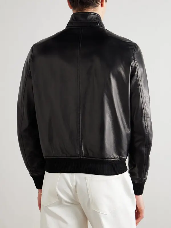 TOM FORD Leather Bomber Jacket