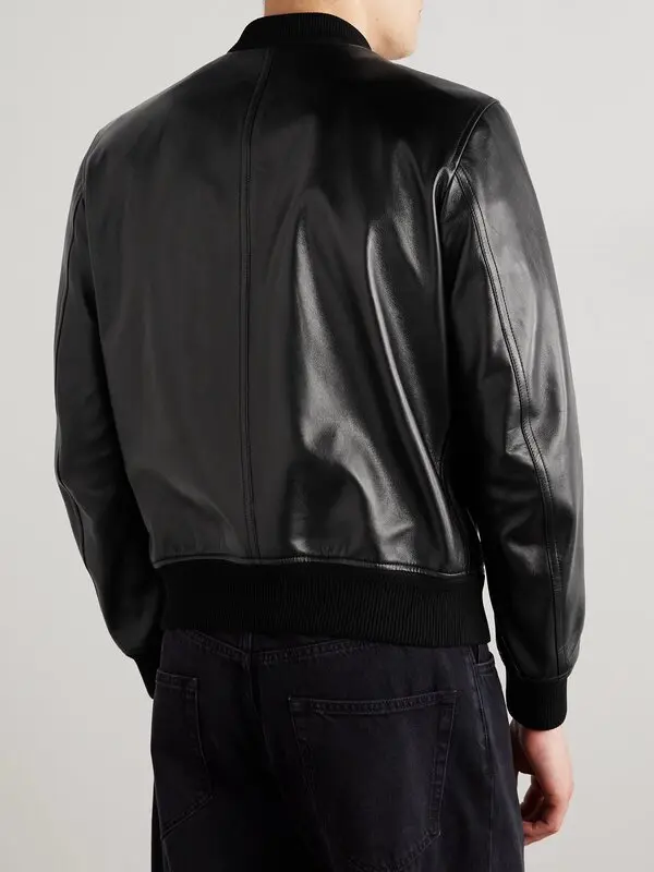 TOM FORD Leather Bomber Jacket