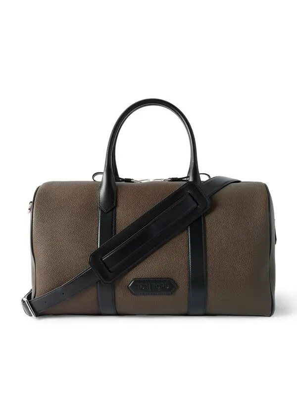 TOM FORD Full-grain Leather Duffle Bag - Brown