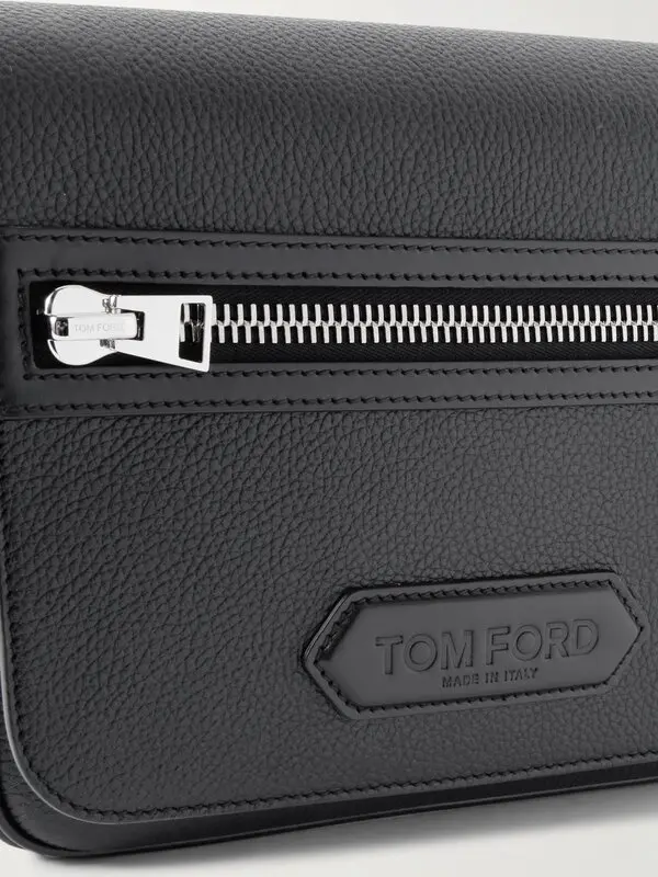 TOM FORD Full-grain Leather Messenger Bag