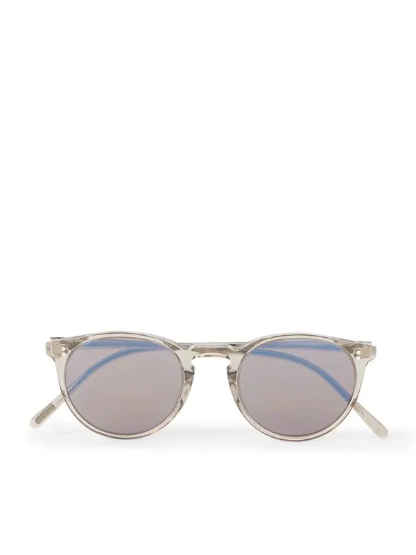 Oliver Spencer O'malley Round-frame Sunglasses - Neutrals