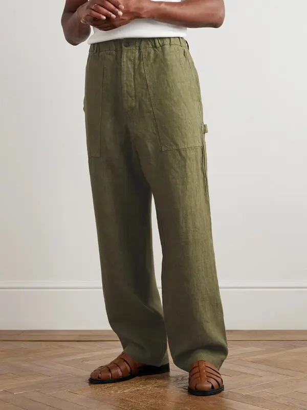FEDERICO CURRADI Wide-leg Linen Trousers